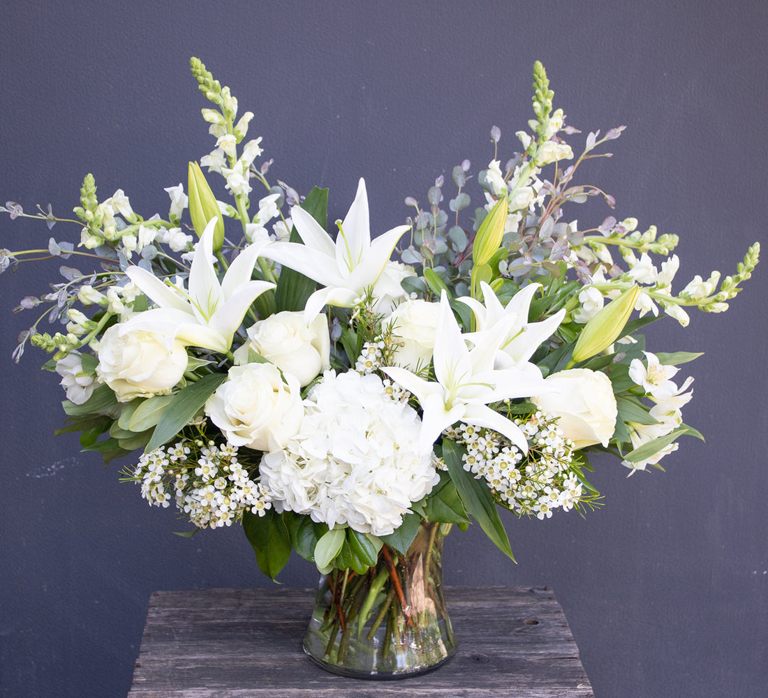Classic Whites Tall – Down to Earth Flowers + Gifts